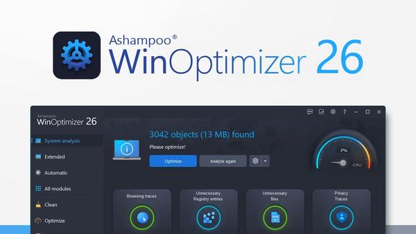 Ashampoo WinOptimizer 26.0.0.19 CZ SK Portable